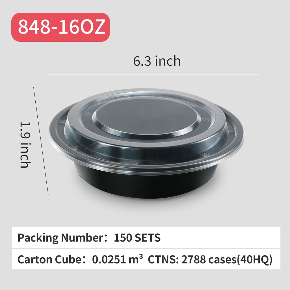 Round To-Go Containers - Food TO GO Containers - A1 Trading, LLC ...