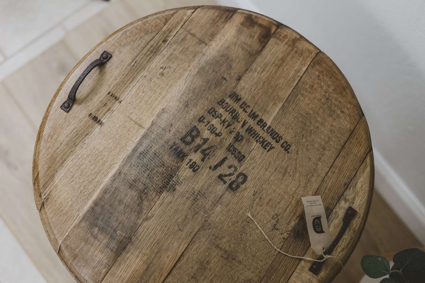 Jim Beam Barrel Top Serving Tray - Trays - D & D Barrel Creations LLC ...