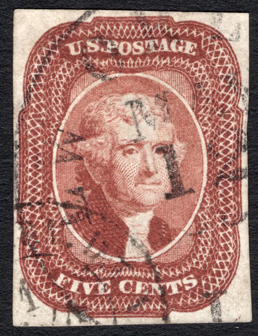 Scott 12 Cert Graded 85 - USA - Nasr Stamps, Inc.