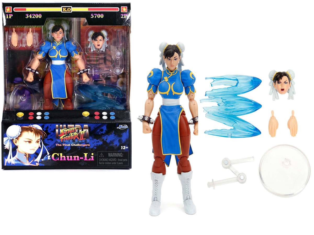Chun-Li 6" Moveable Figure with Accessories - Action Figures - El ...