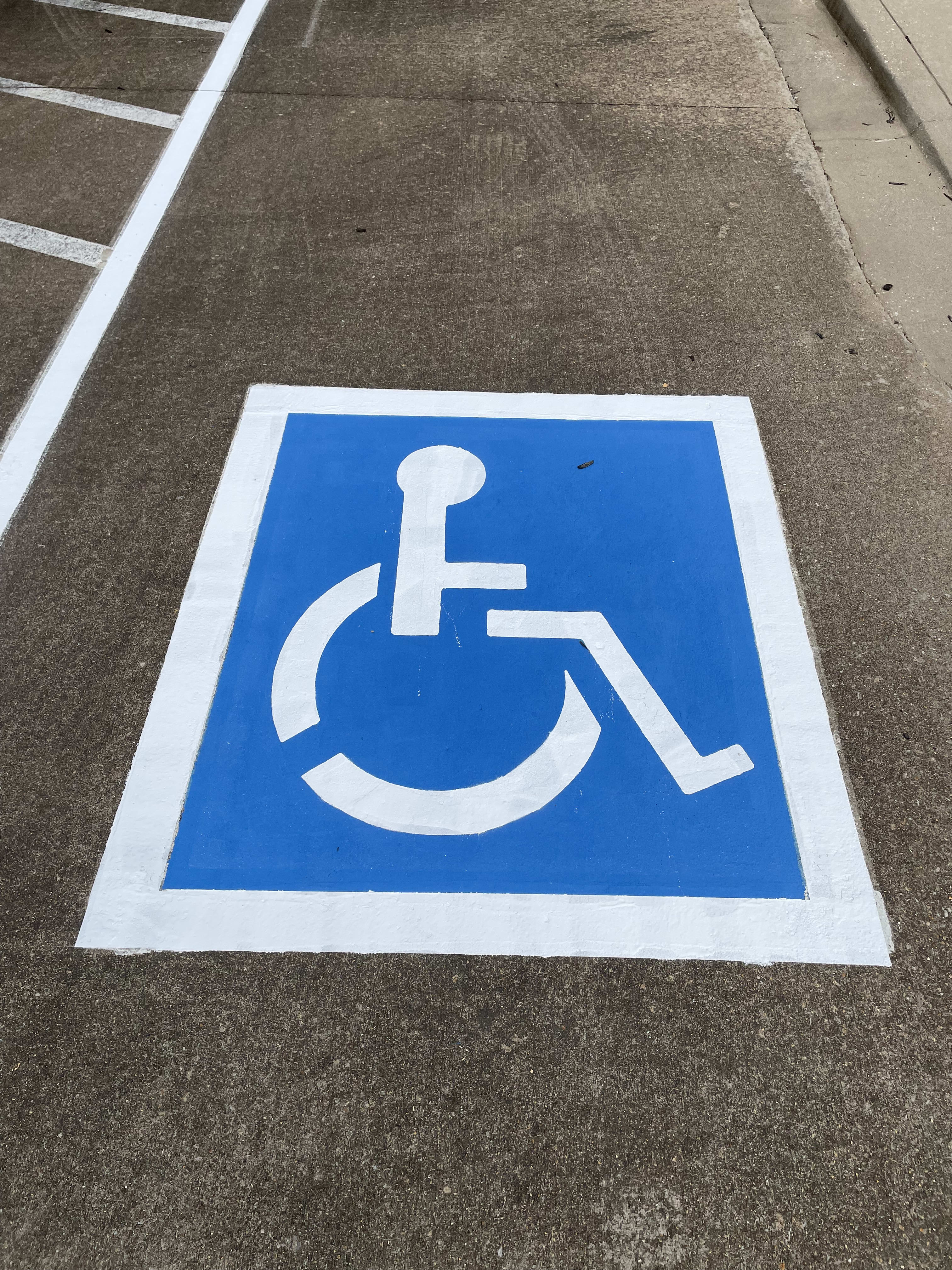 Handicap Markings/ADA Compliance - Parking Lot Striping - Stars ...