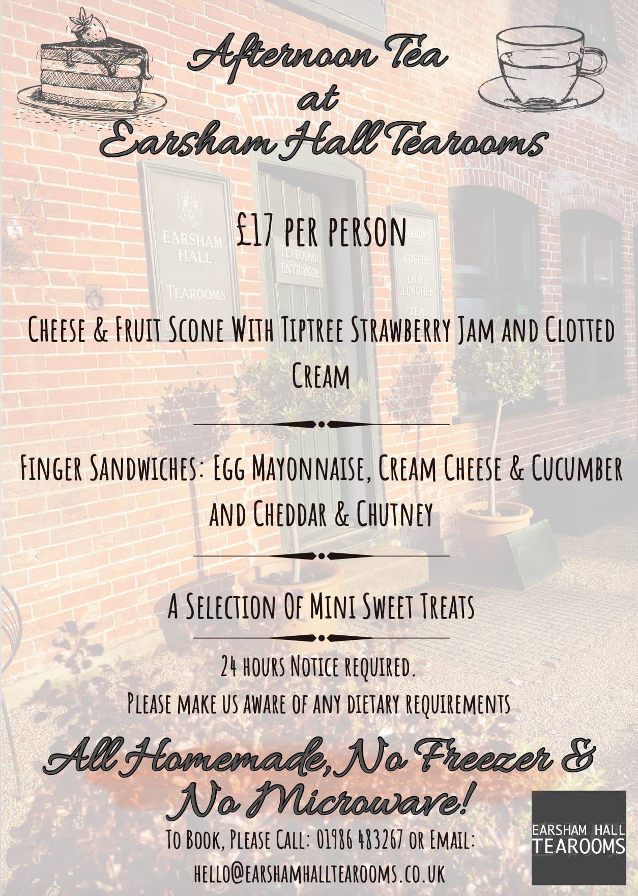 Afternoon Tea - Earsham Hall Tearooms | Tea House in Bungay