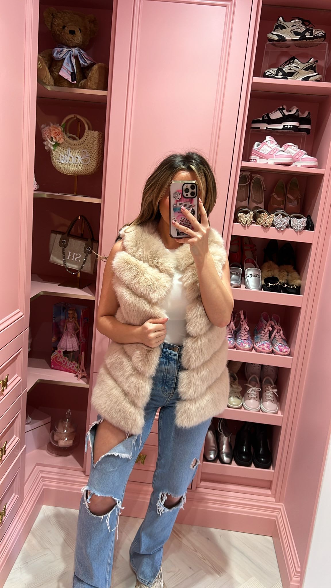 6 Row Gilet - Faux Fur - Bibi Jan | Fashion Accessories Store in ...