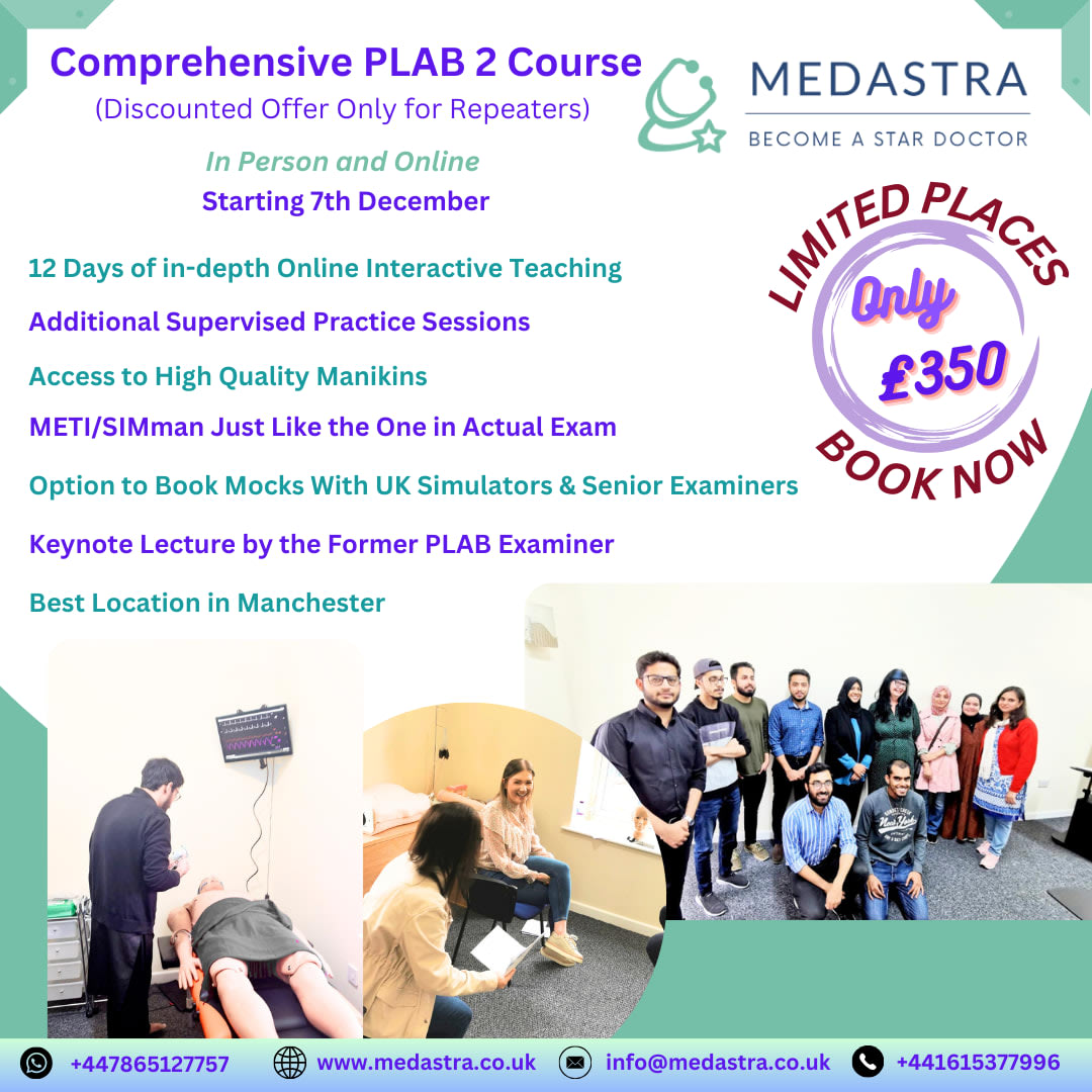 PLAB 2 Crash Course - PLAB 2 Courses - MEDASTRA I Medical Education ...