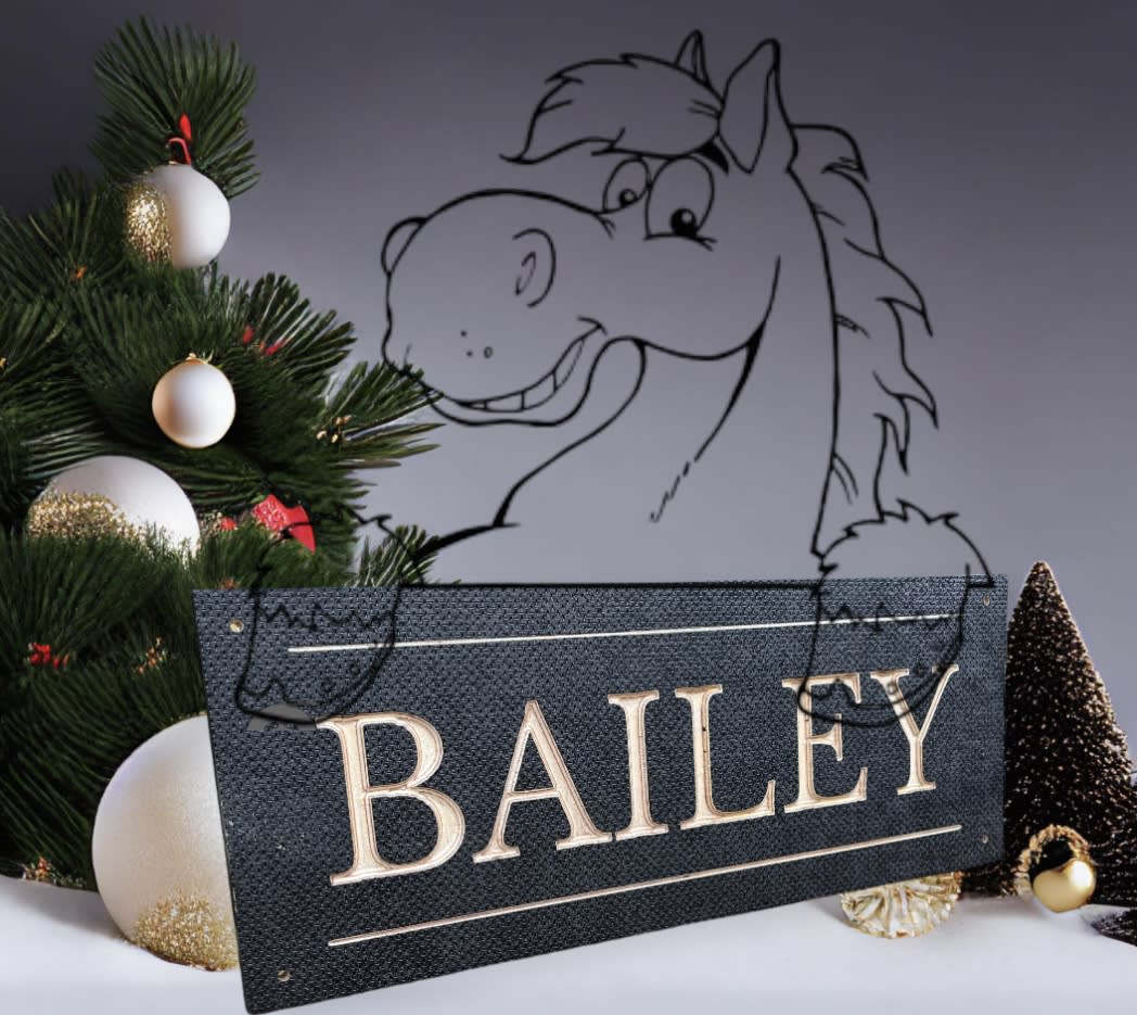 Stable Name Plaques from £15.00 - Handcrafted Products - Meadowside ...