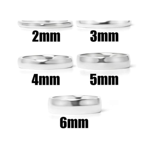Shiny (Highly-Polished) - Stainless Steel Rings - Anything Ring ...