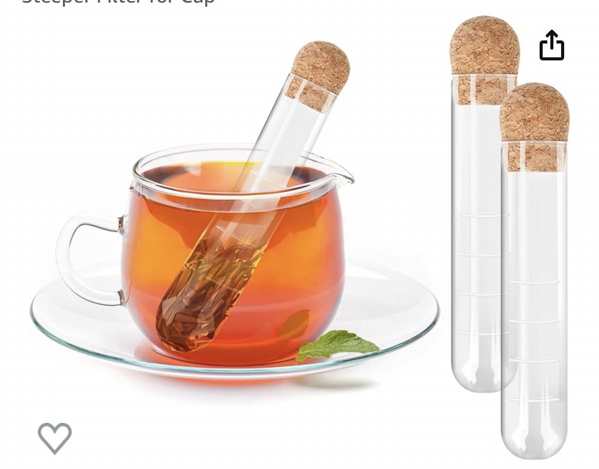 Glass Test Tube Tea Steeper - Tea Steepers - Herbal Intellect - Herbal ...