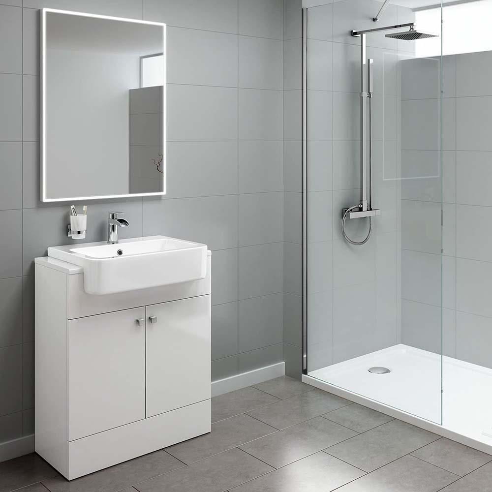 Classic Vanity unit With Semi Recessed Basin - Bathroom Furniture