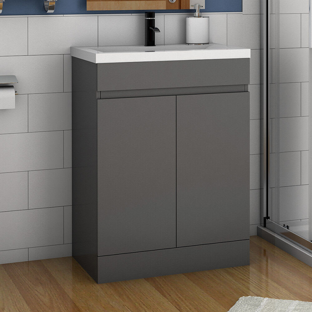 Modern Handless Vanity Unit With Basin - Bathroom Furniture - Axholme ...