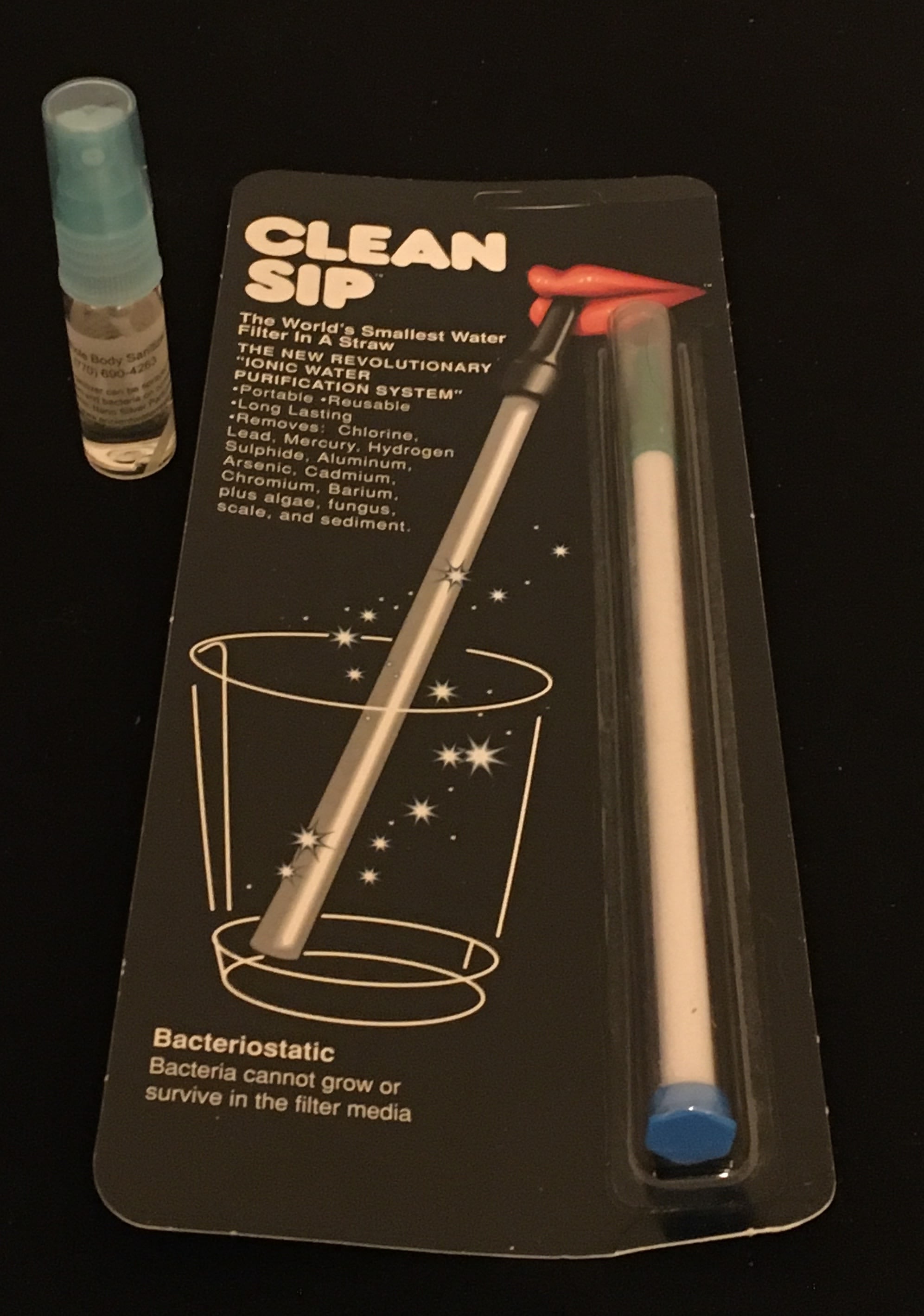 Clean Sip & Nano Silver - Nano Silver Treated Personal Filter Straws