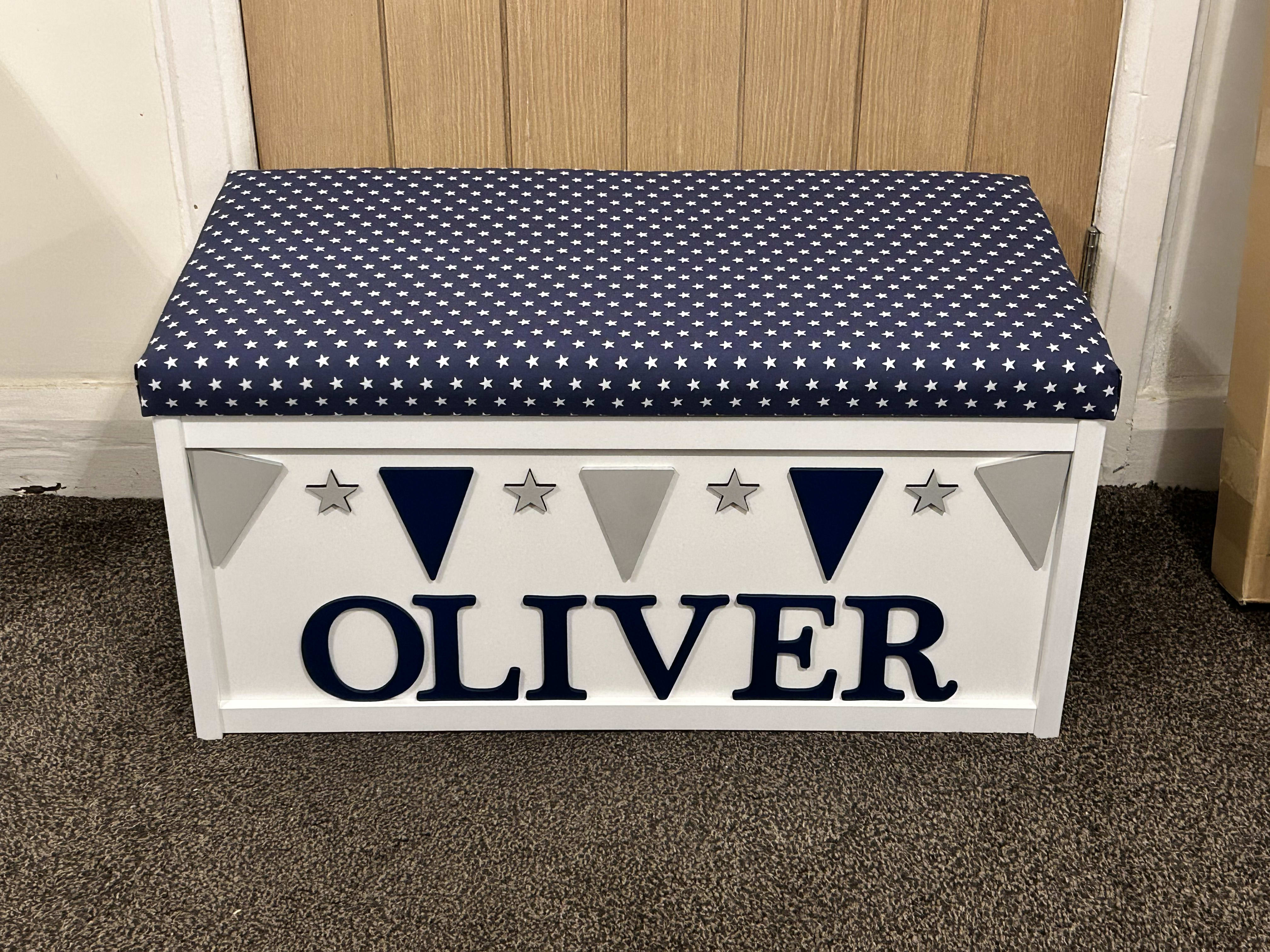 Navy toy box store