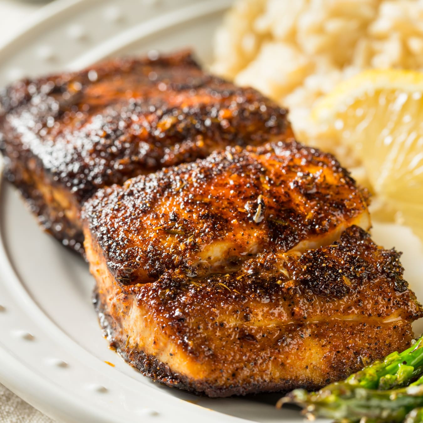 Blackened BBQ Salmon - Specialty Savory Dishes - Olde Towne Inn ...