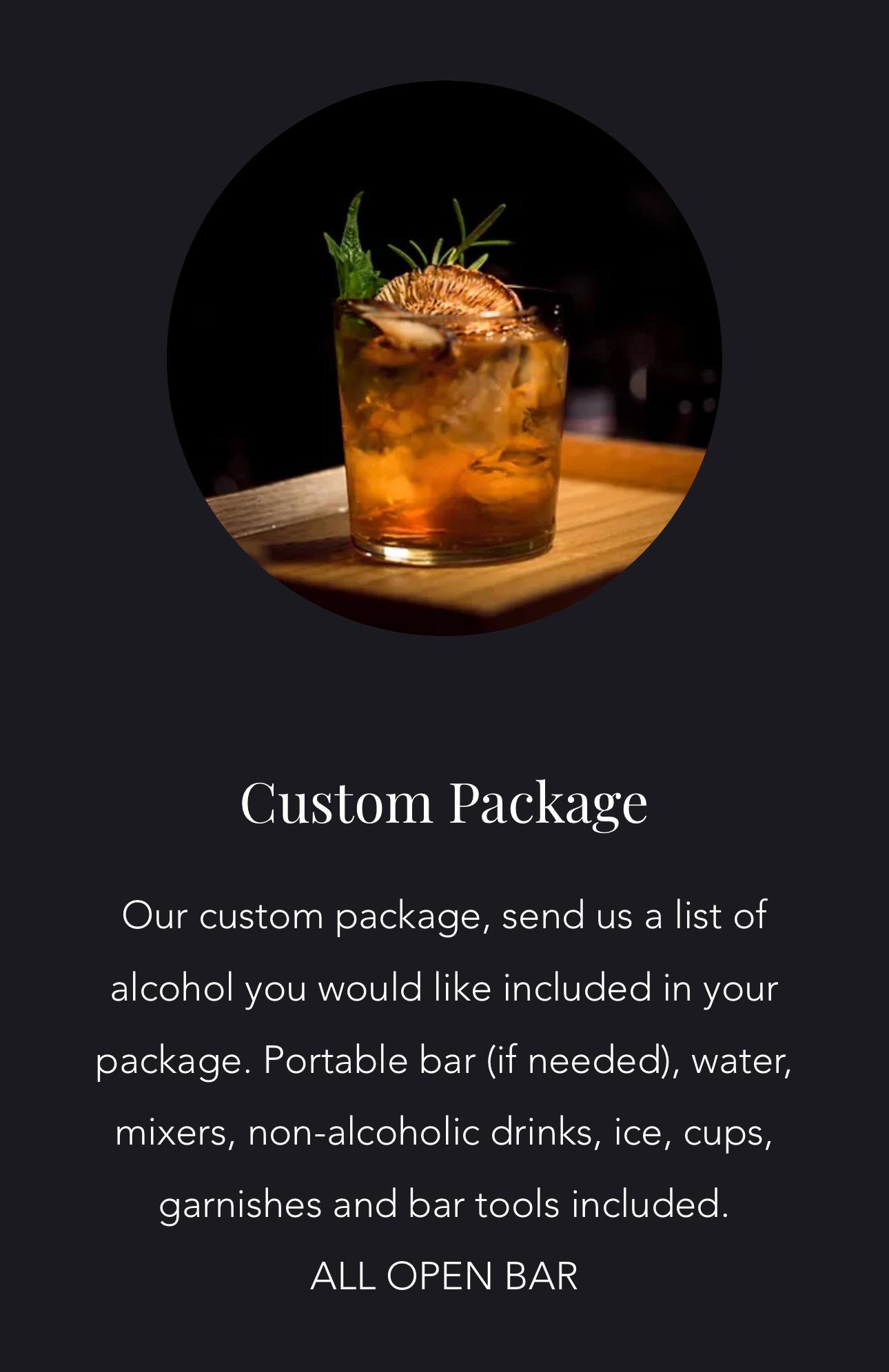 Open Full Bar Service - Solutions for Event Management - Innovate ...