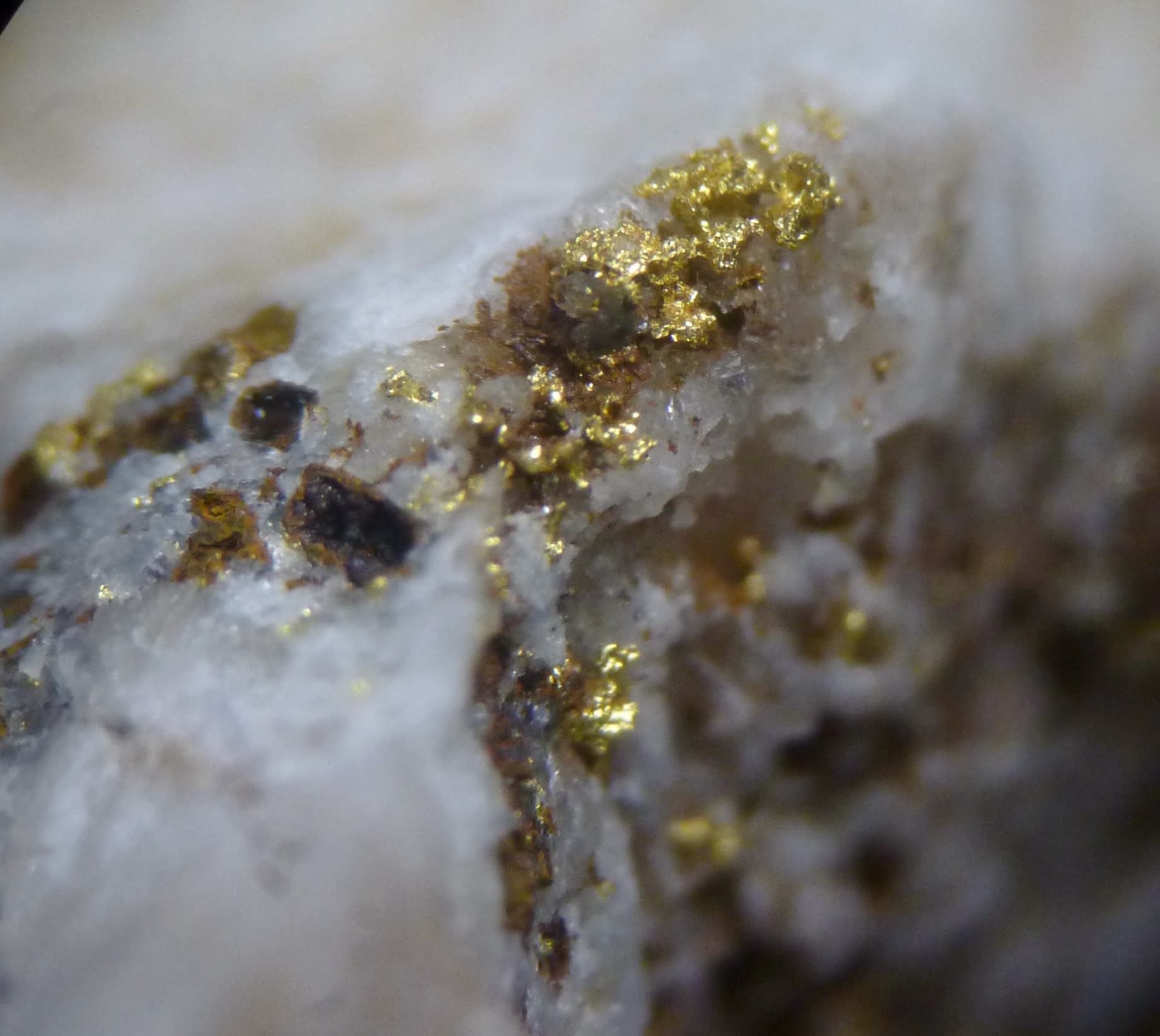 SOLD - NATIVE GOLD CRYSTALS - CROAGH PATRICK, COUNTY MAYO, IRELAND