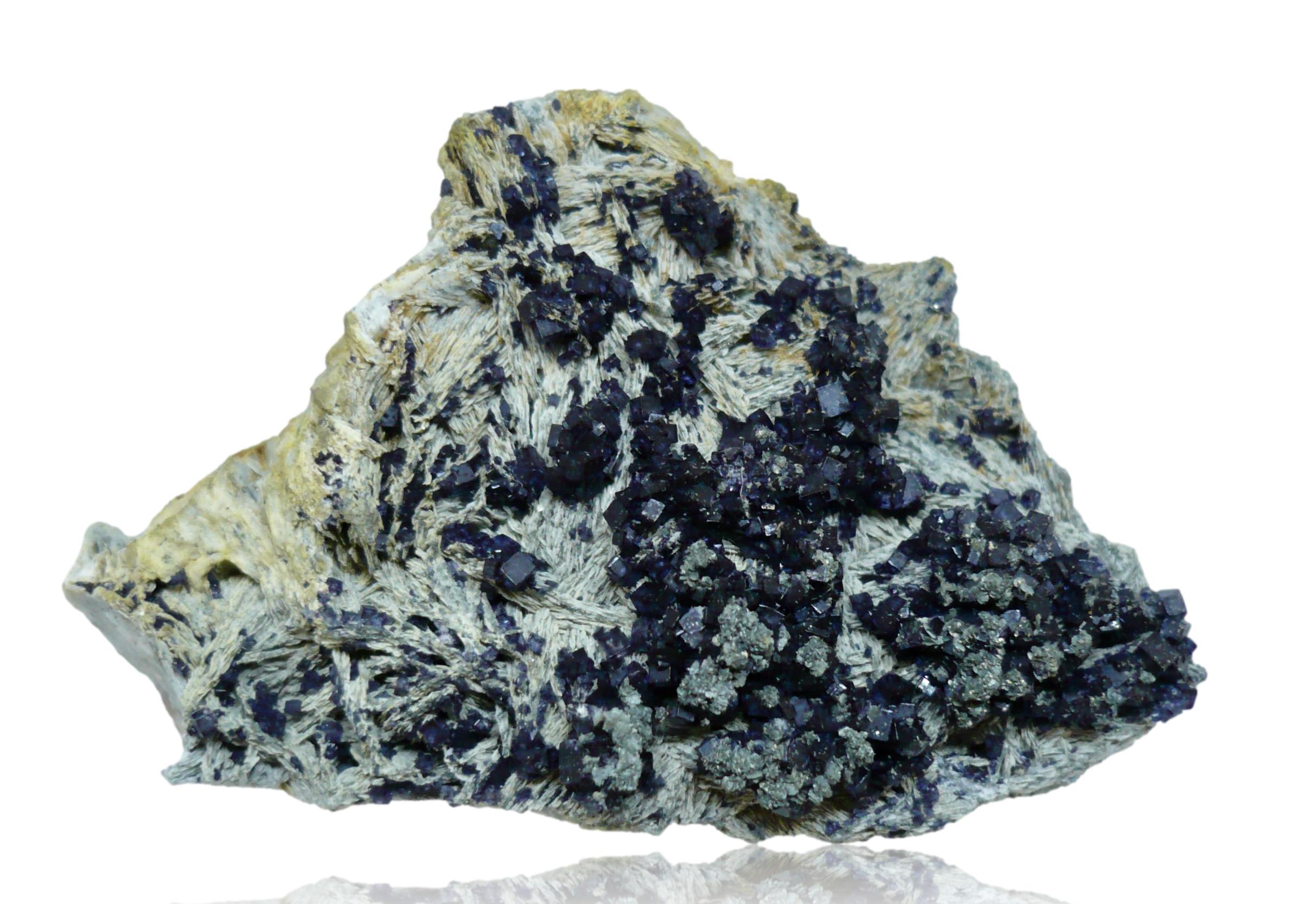 FLUORITE, BARYTE & MARCASITE CRYSTALS - LADYWASH MINE, DERBYSHIRE, ENGLAND