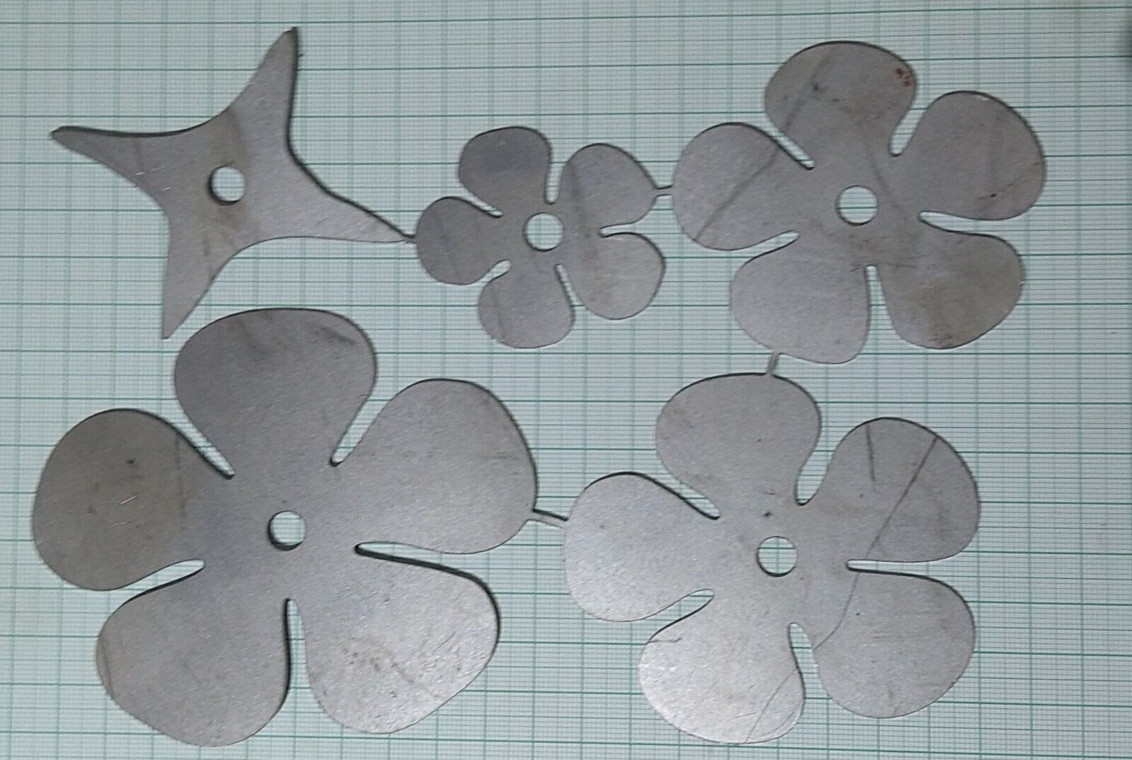 21 cm Blacksmith Rose 5 petal blanks unfinished ready to forge 21 cm