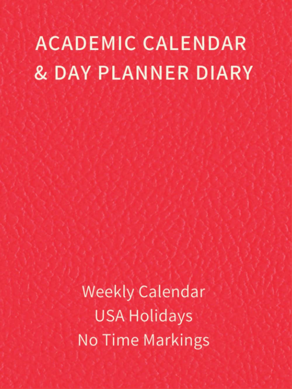 Academic Calendar & Day Planner Diary - Red - Planners - Dunstamac ...