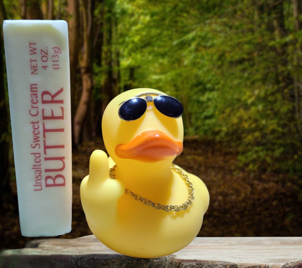 Rudy Rude Middle Finger Quacker - Quacks Big & Small - Custom-Themed ...