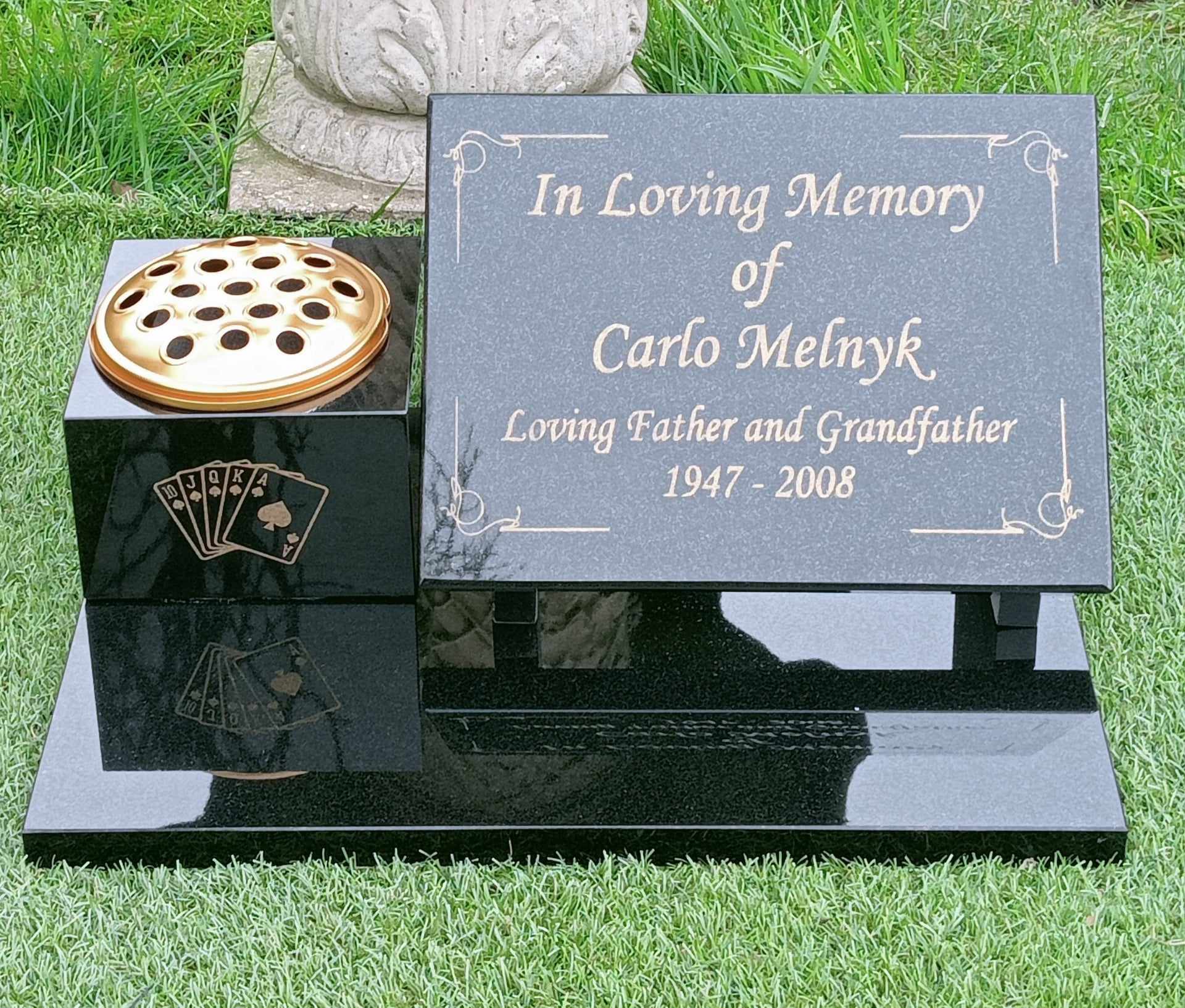 Memorial Grave Plaque Gravestone Grave Plaque Granite Cemetery ...