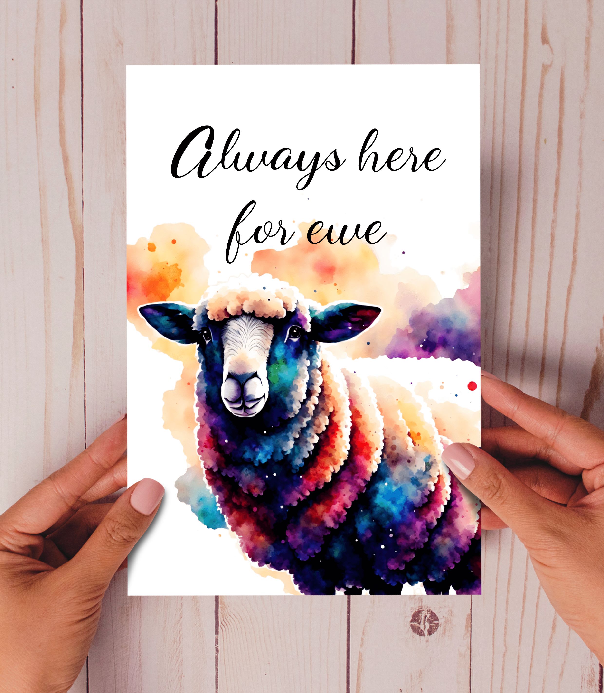 always here for ewe card - Greetings Cards - HomemadeHollydays | Craft ...