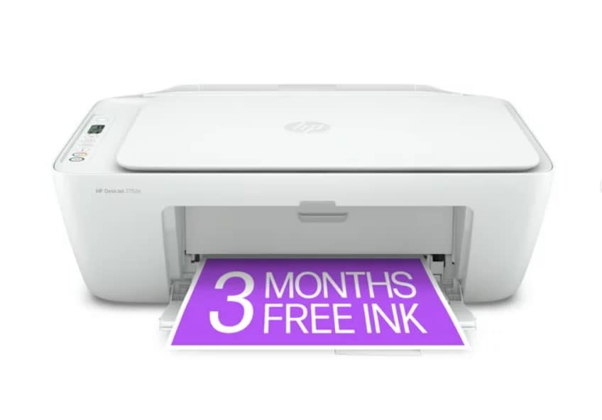 HP DeskJet 2752e All-in-One Wireless Color Inkjet Printer with 3 Months ...