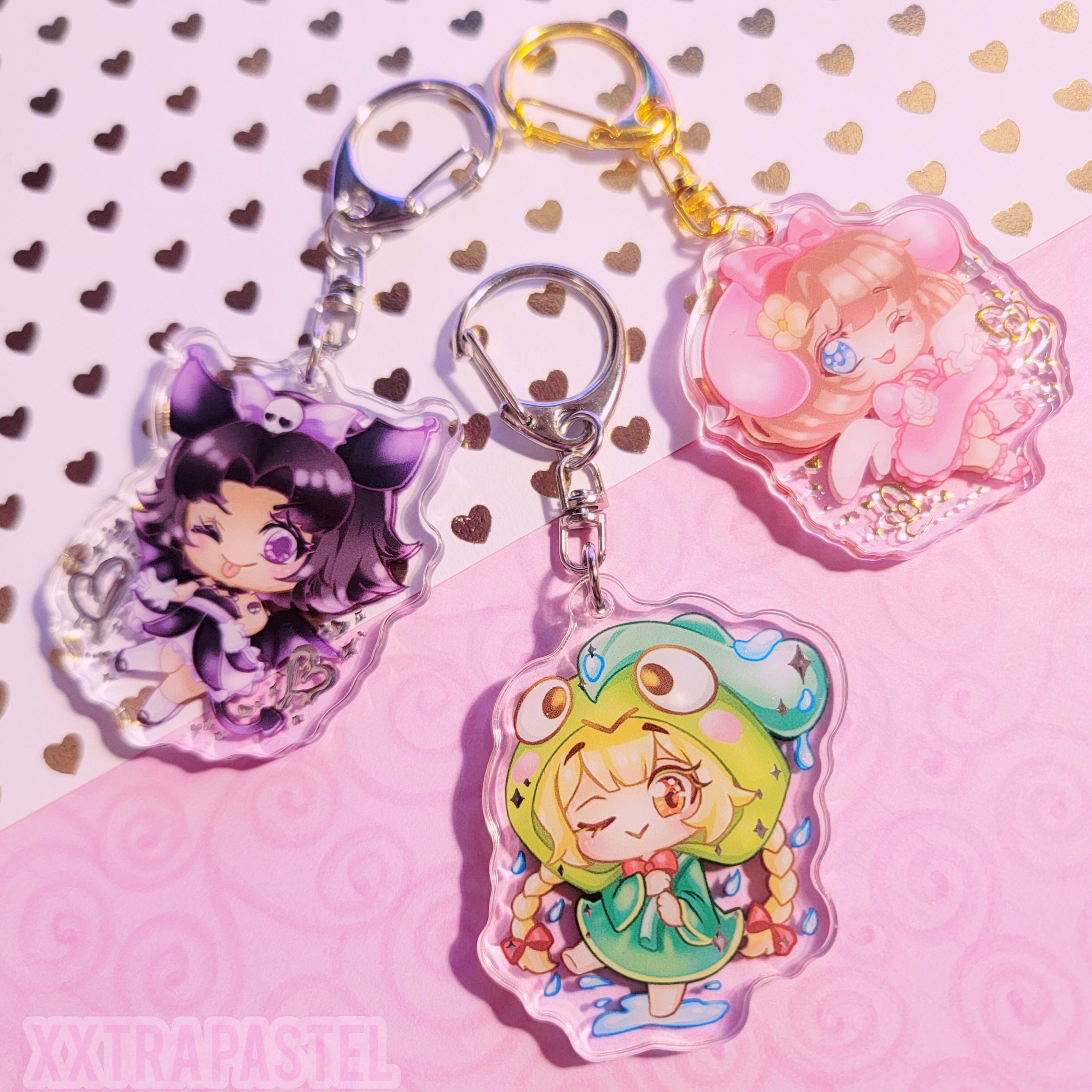 San Girls Chibi Acrylic Charms - Acrylic Keychains - XXTRA PASTEL SHOP ...
