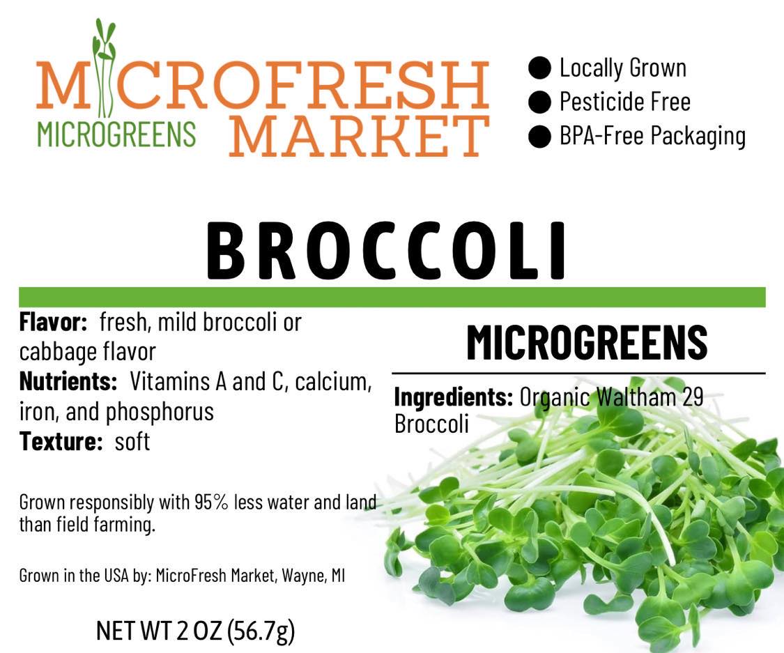 Broccoli - Microgreens - MicroFresh Market | Health Food Vendor Serving ...