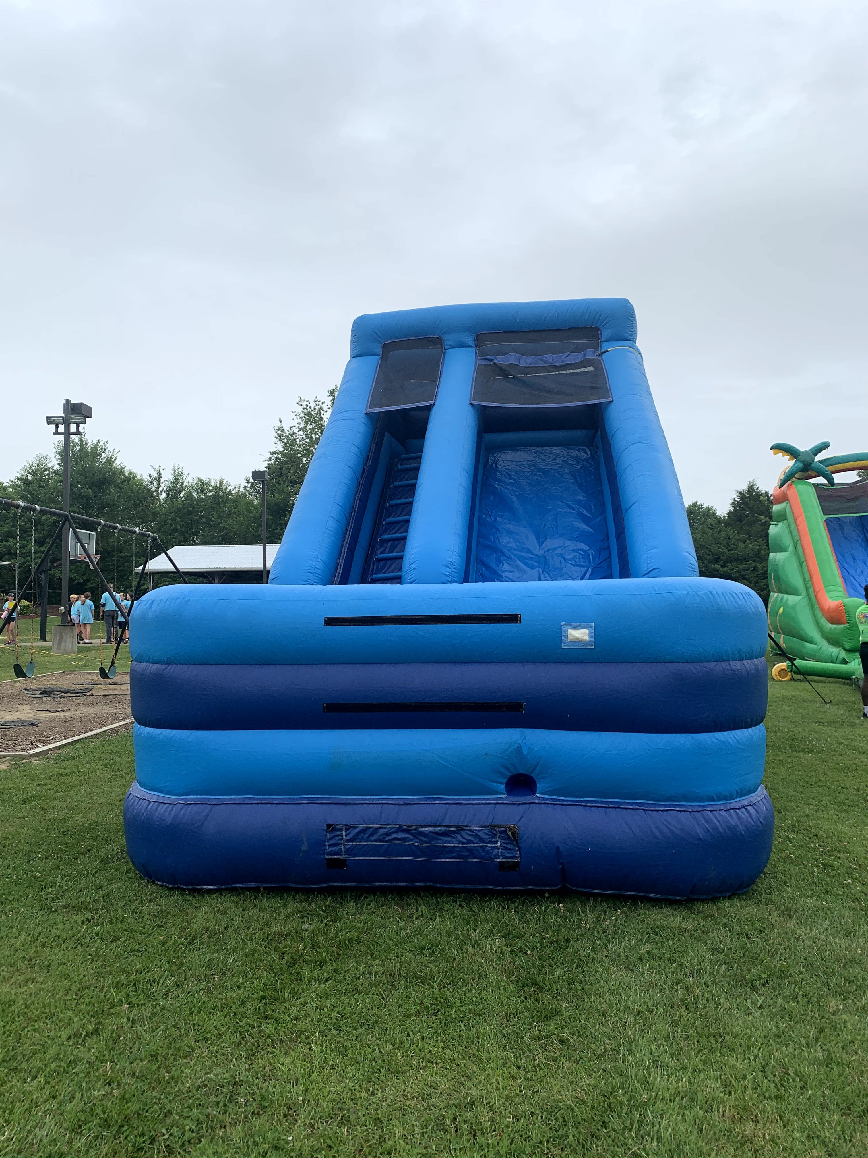 18ft Wet / Dry Blue Slide Single Lane - Inflatables - Parties R Us ...