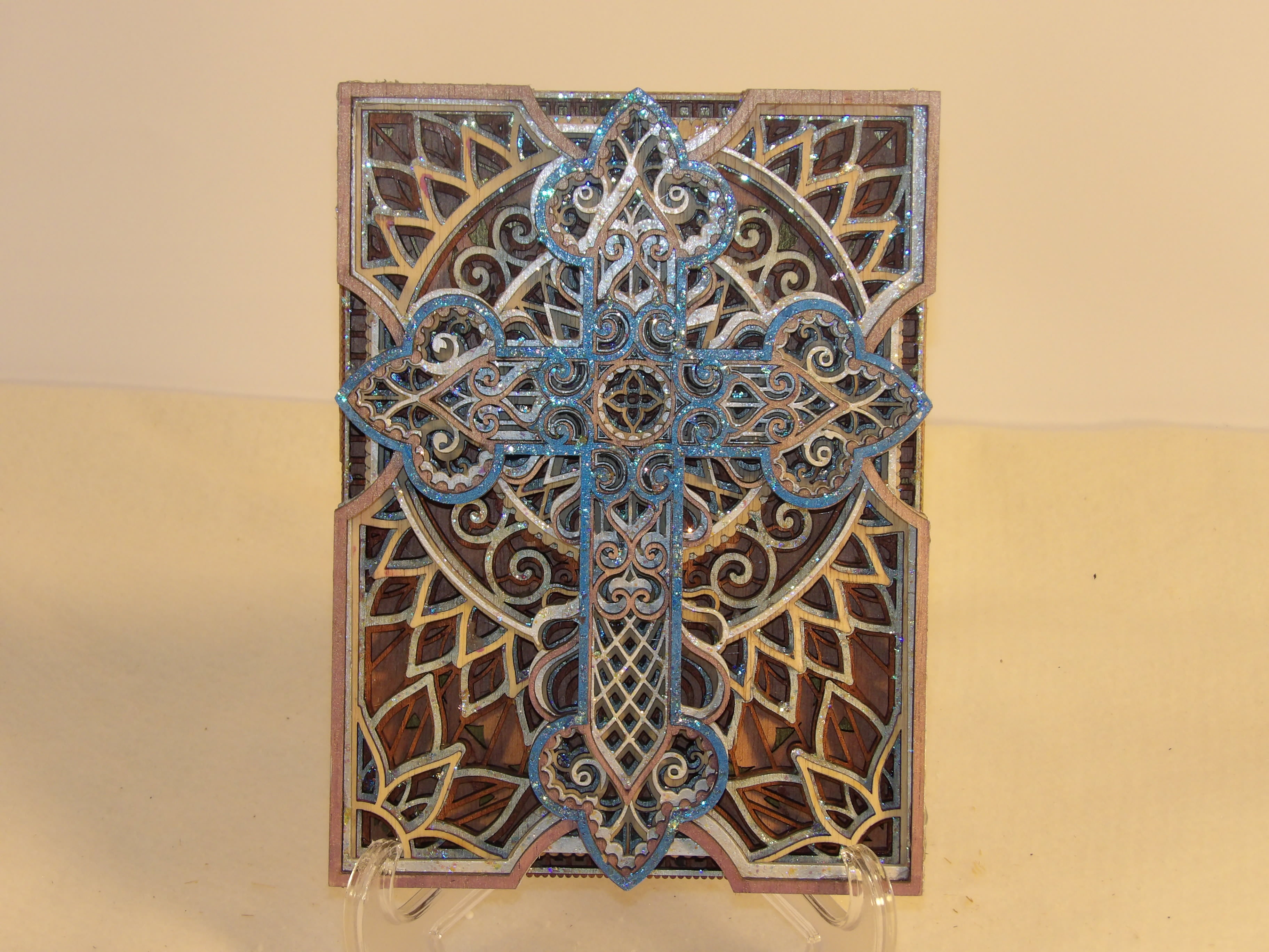 3-D Square Box Cross - Wood Crosses - Nana's Plaze | Handcrafted Wood ...