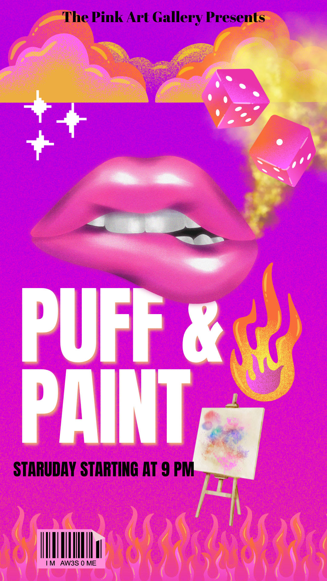 PUFF & PAINT-Saturdays - Weekly Events @ TPAG - The Pink Art Gallery ...