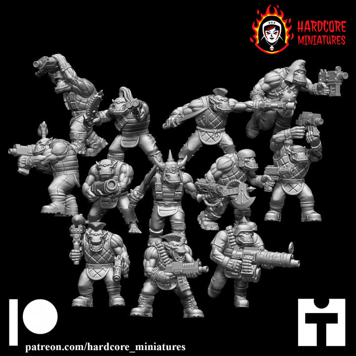 Retro Space Orcs - Hardcore Miniatures - MTG Terrain | Terrain Building ...