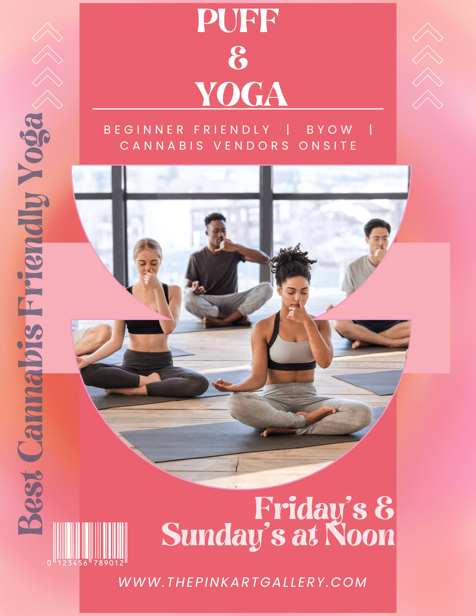 Puff & Yoga 8/11/23 - Events - The Pink Art Gallery | Art Gallery ...