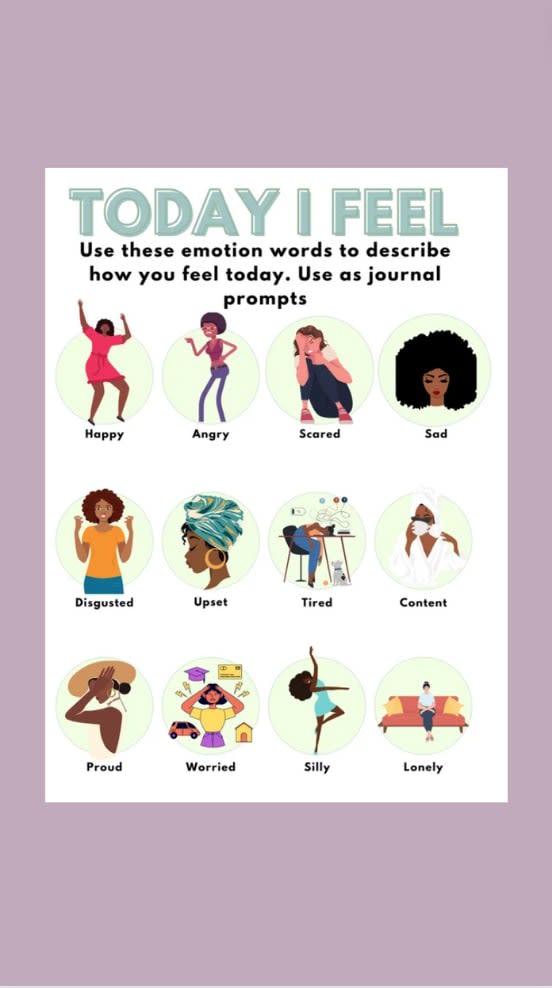 Today I Feel- Feelings Chart - Guides and Workbooks - Zen Inspired ...