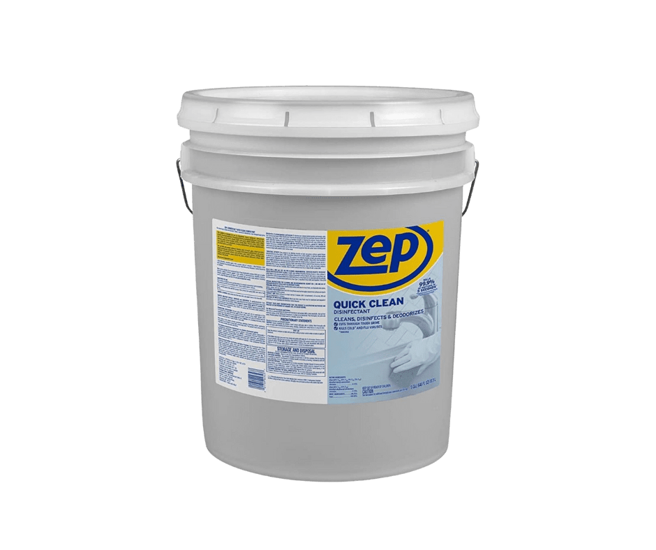 Zep Quick Clean Disinfectant 5 Gallon. - Cleaning Products - J and A ...