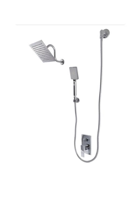 Beacon 1 Square with Valve - Square Shower Head Systems - Zoe ...