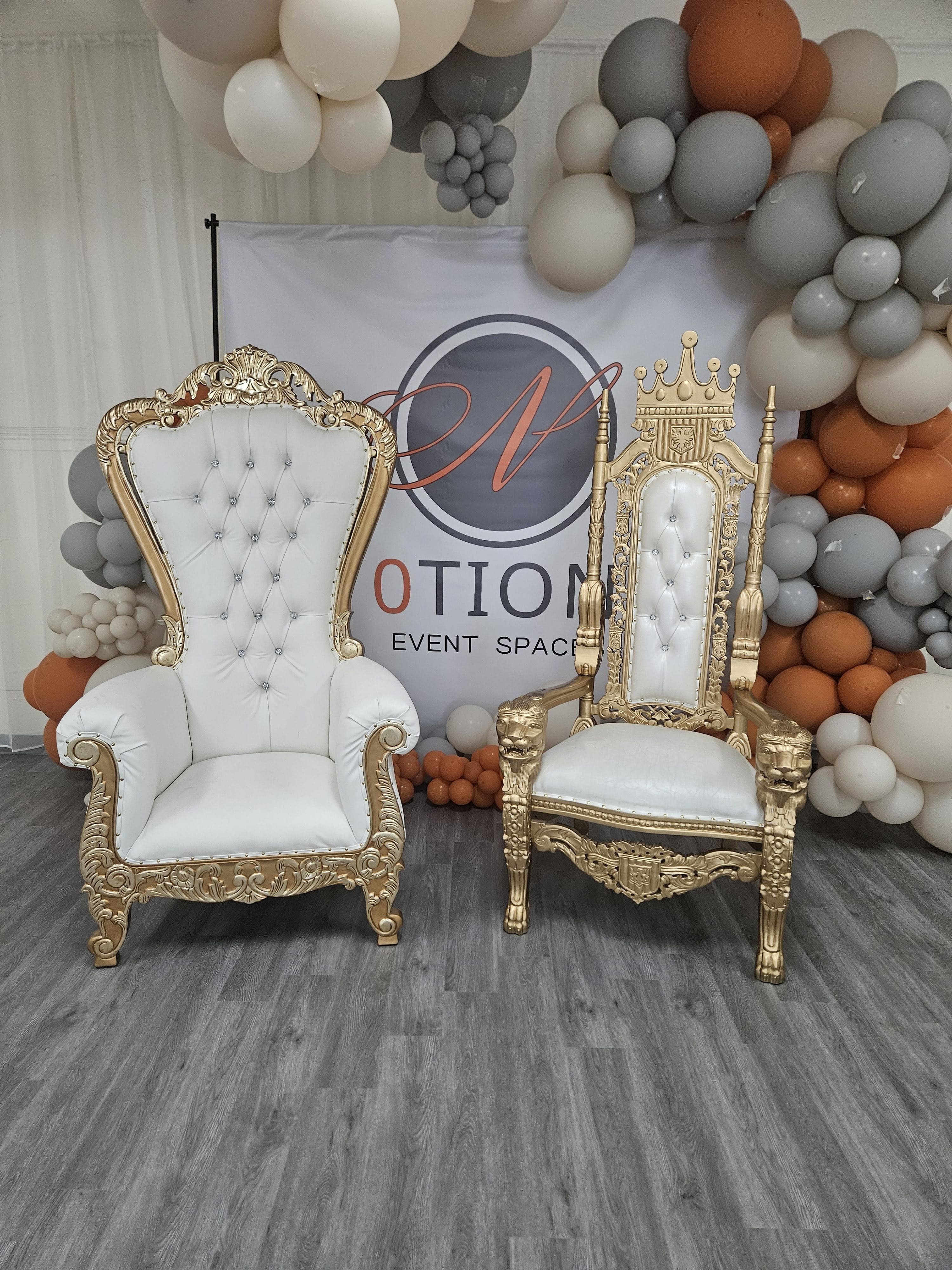 Throne Chairs - Prop Rentals - Intentional Event Spaces | Event Venue
