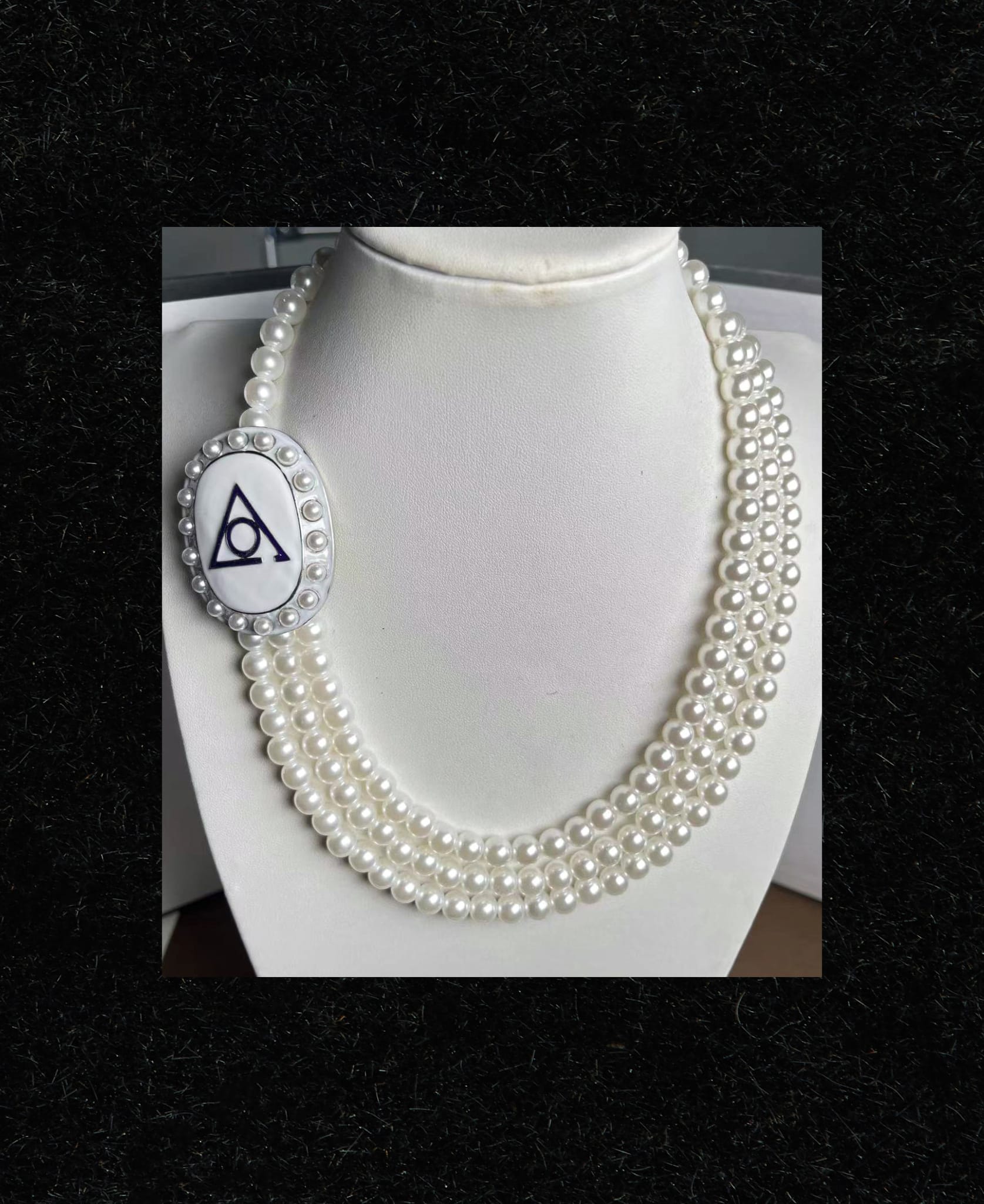 LOCOP 3-strand Pearl Wrap Necklace - Female Masonic Items - Charlene ...
