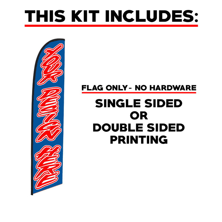 Angled Flag - Flags - 3 Wide Designs - Screen Printing | Peoria