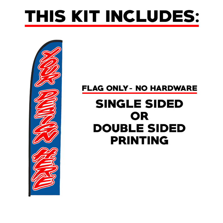 Straight Flags - Flags - 3 Wide Designs - Screen Printing | Peoria