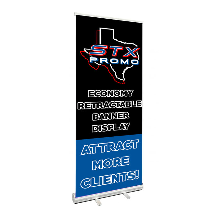 Economy Retractable Banner Display - Retractable Banner Displays