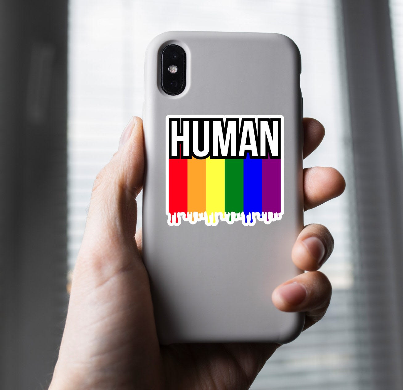 Human Pride Sticker - LGBTQ Pride - Love Stickers UK | Handmade Craft ...
