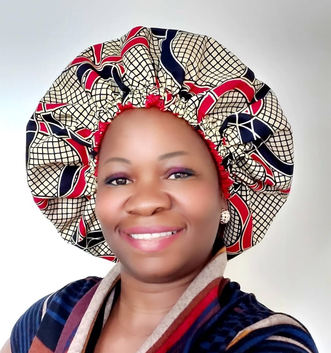 Red & Black Satin Cap - Satin Bonnets - Layoshea Limited | African ...