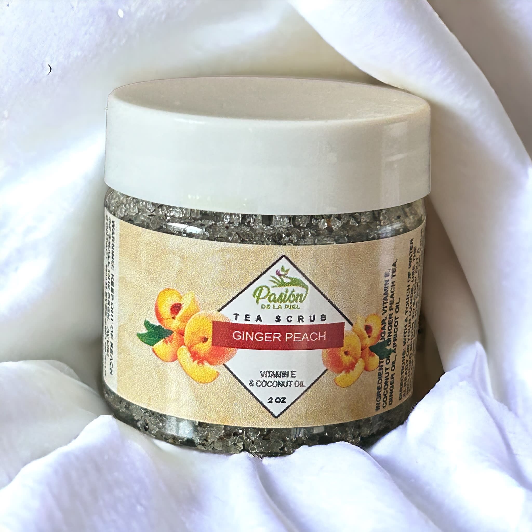Ginger Peach Tea Scrub - Scrubs - Pasión de la Piel LLC | Handmade ...