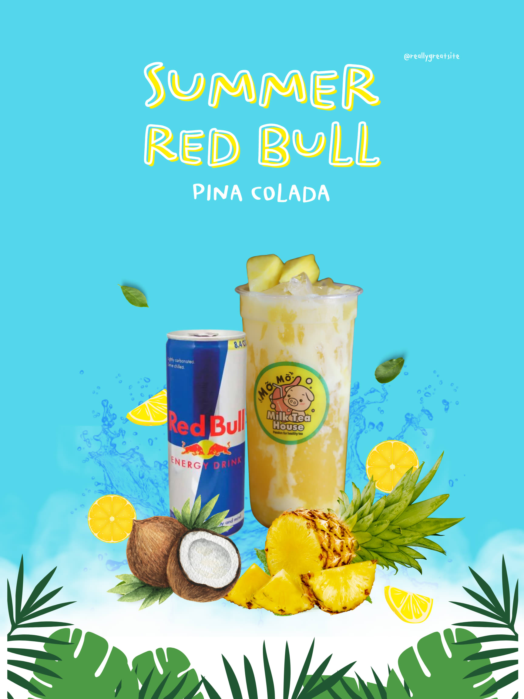 Pina Colada Red Bull - RED BULL ENERGY DRINKS - Mo Mo Tea | Delicious ...