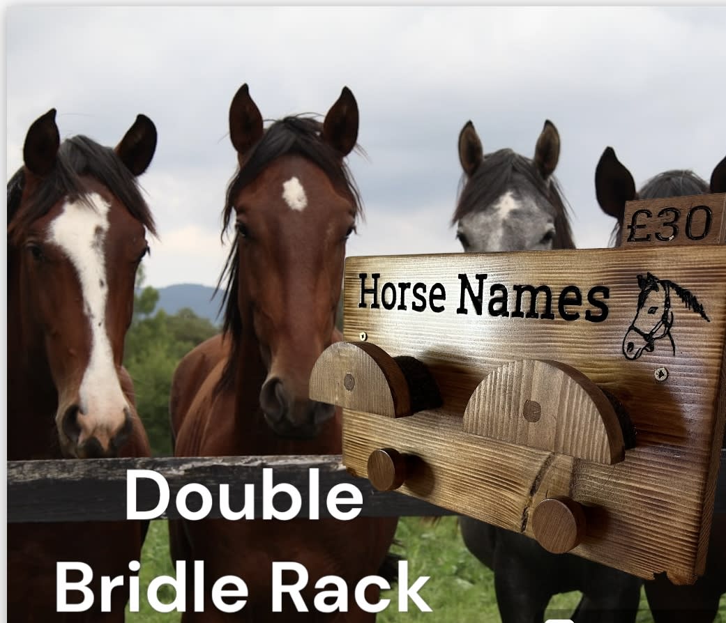 Handmade Double Bridle Rack - Handcrafted Products - Meadowside Custom ...