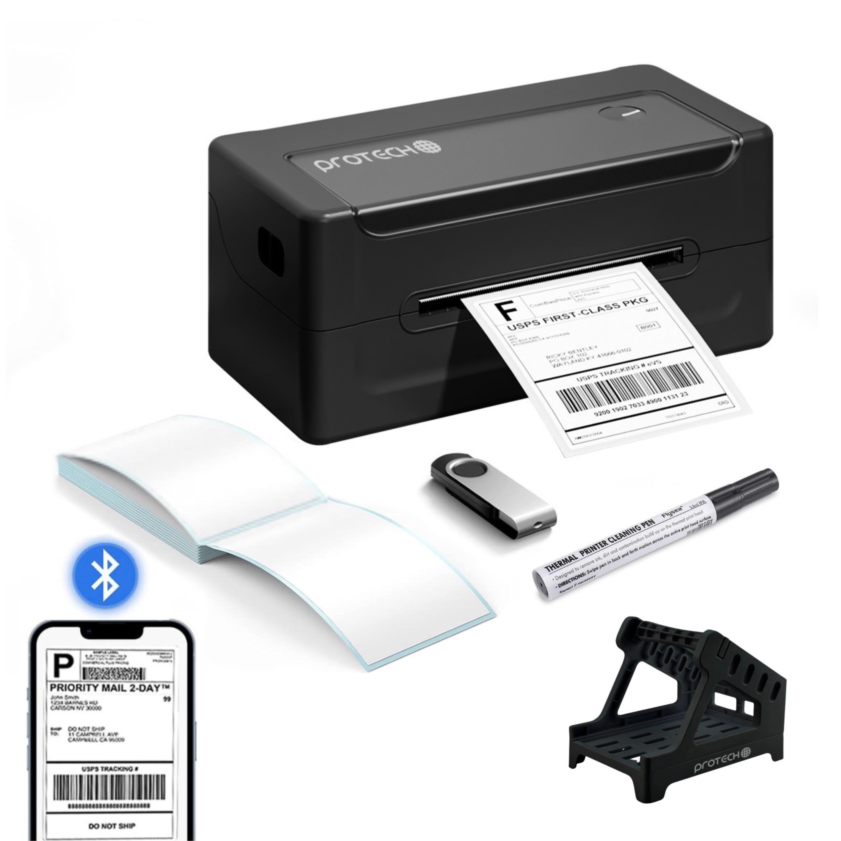 PROTECH® Thermal Label Printer 6x4 USB Bluetooth Windows & Mac