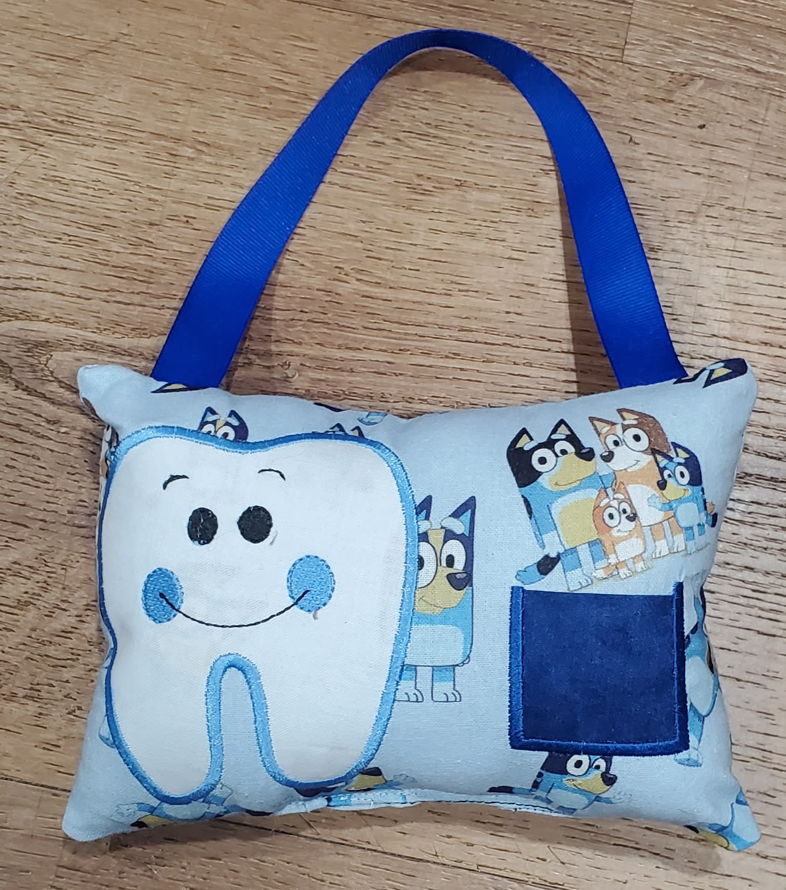 Blue Bluey Tooth Fairy Pillow - Tooth Fairy Pillows - KaTee's Bowtique ...
