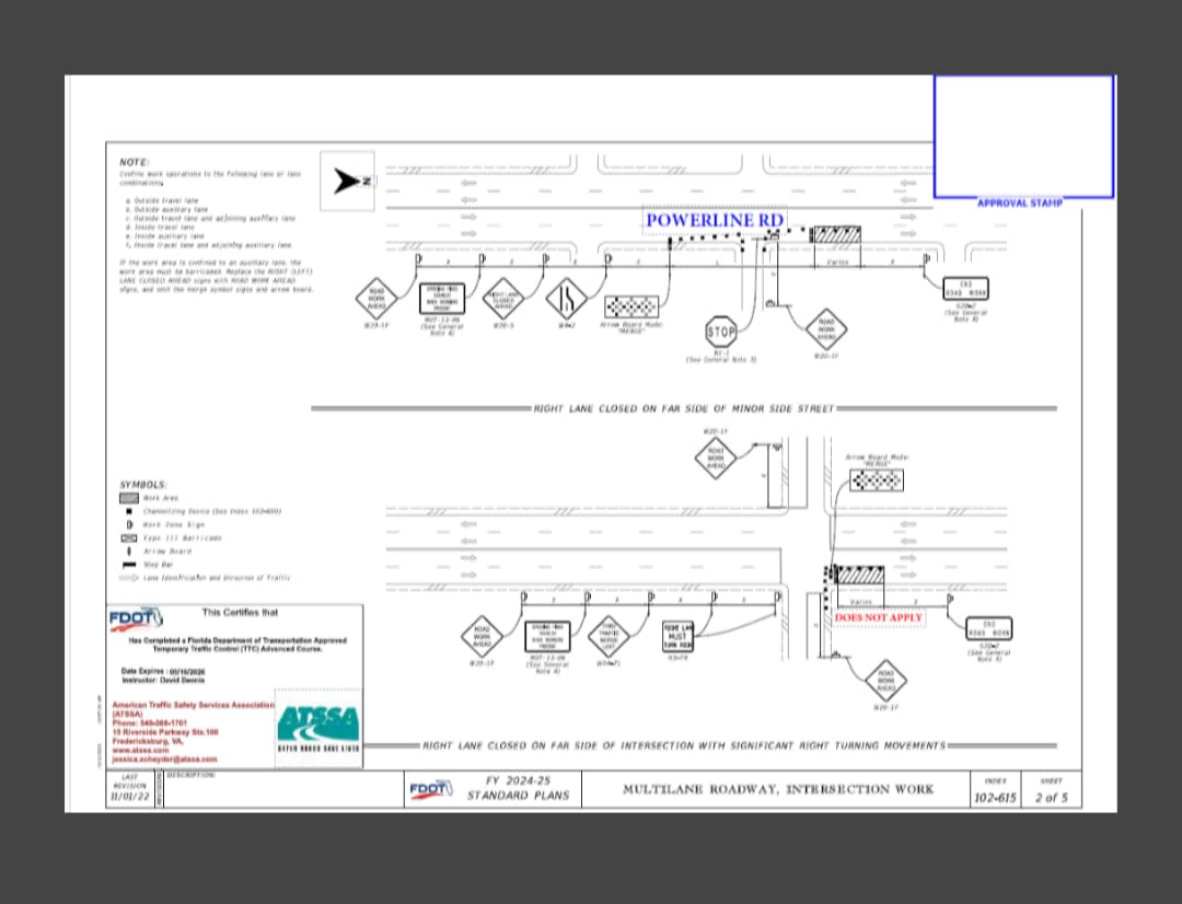FDOT Standards Package - MOT Plan Services - MOT Plans - Traffic ...