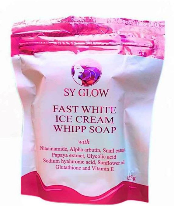 SY GLOW - FAST WHITE ICE CREAM WHIPP SOAP - WHITENING SOAP,BODY WASH ...