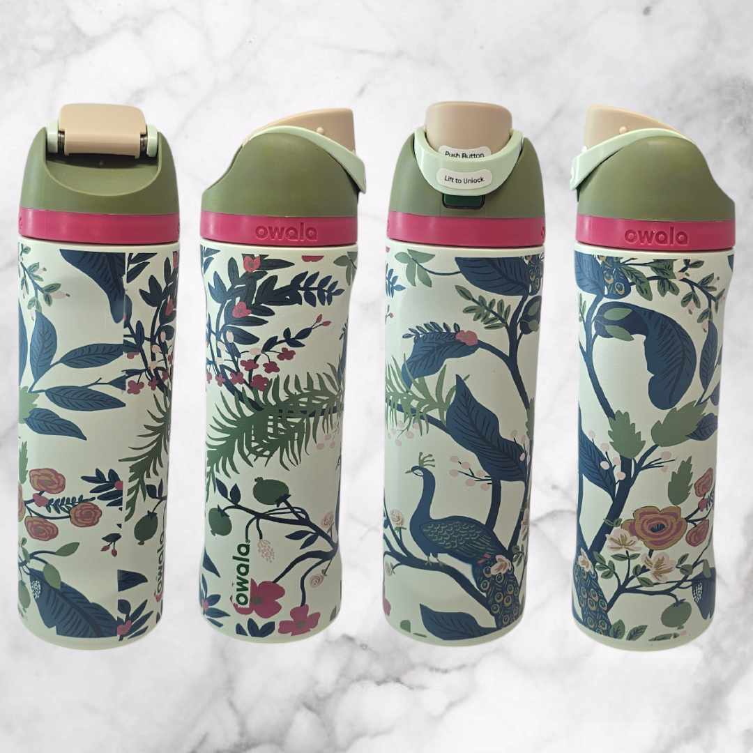 Green Peacock Wallpaper Owala Alpine Sports - Authentic Owala Free Sip ...